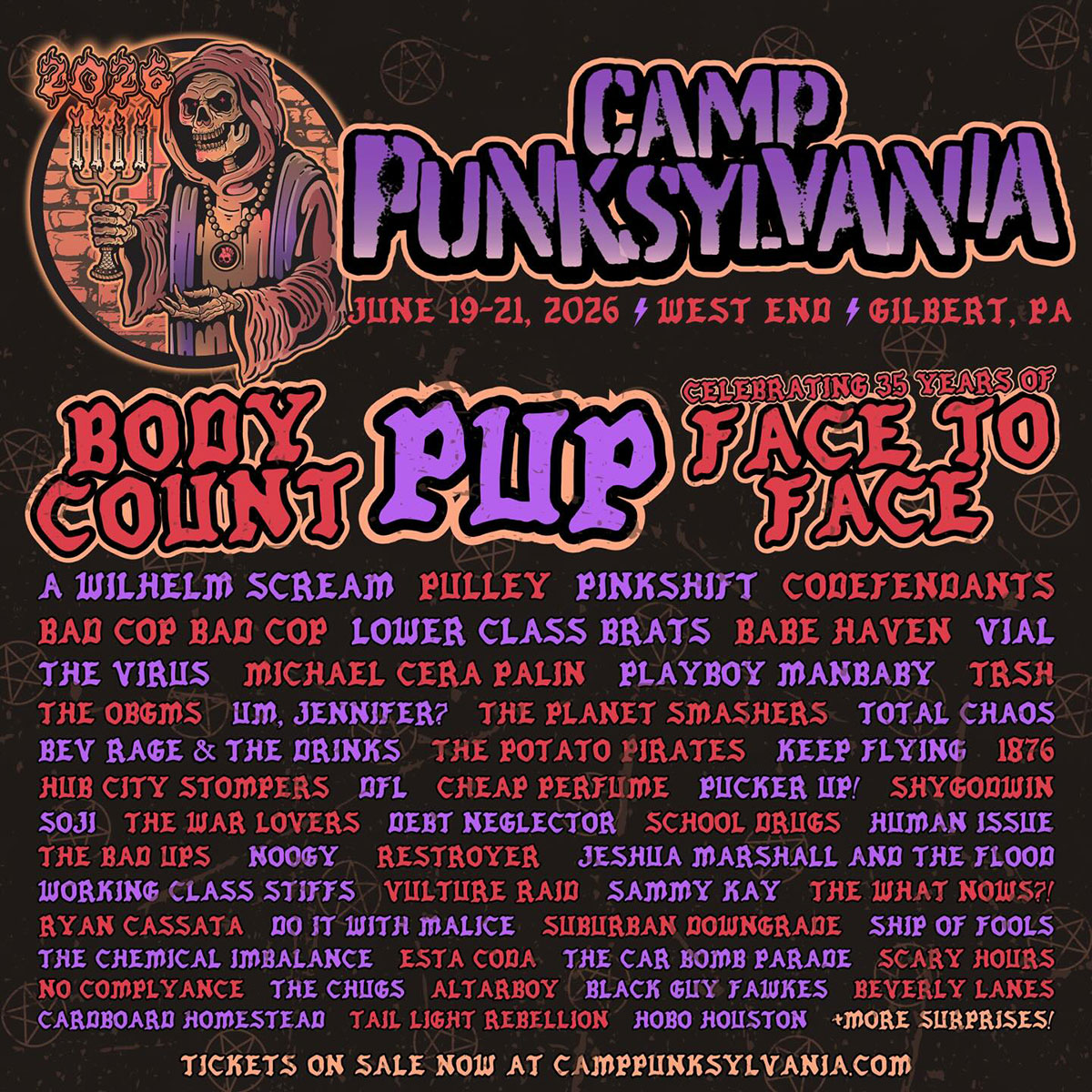 Camp Punksylvania Announces 2026 Lineup Featuring Body Count, PUP, and ...
